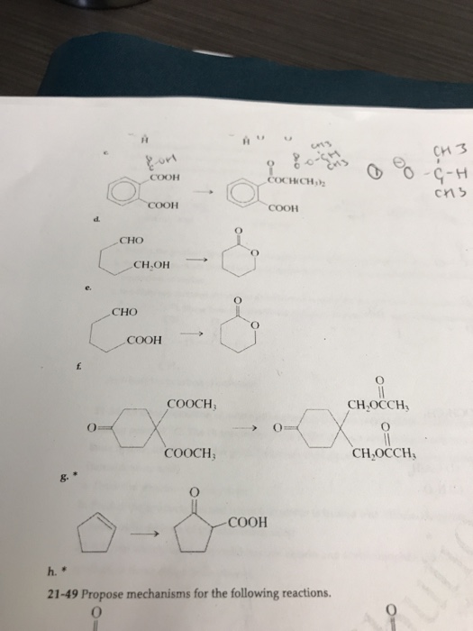 Solved COOH COCHICH OOH COOH CHO CH OH CHO COOH COOCH | Chegg.com