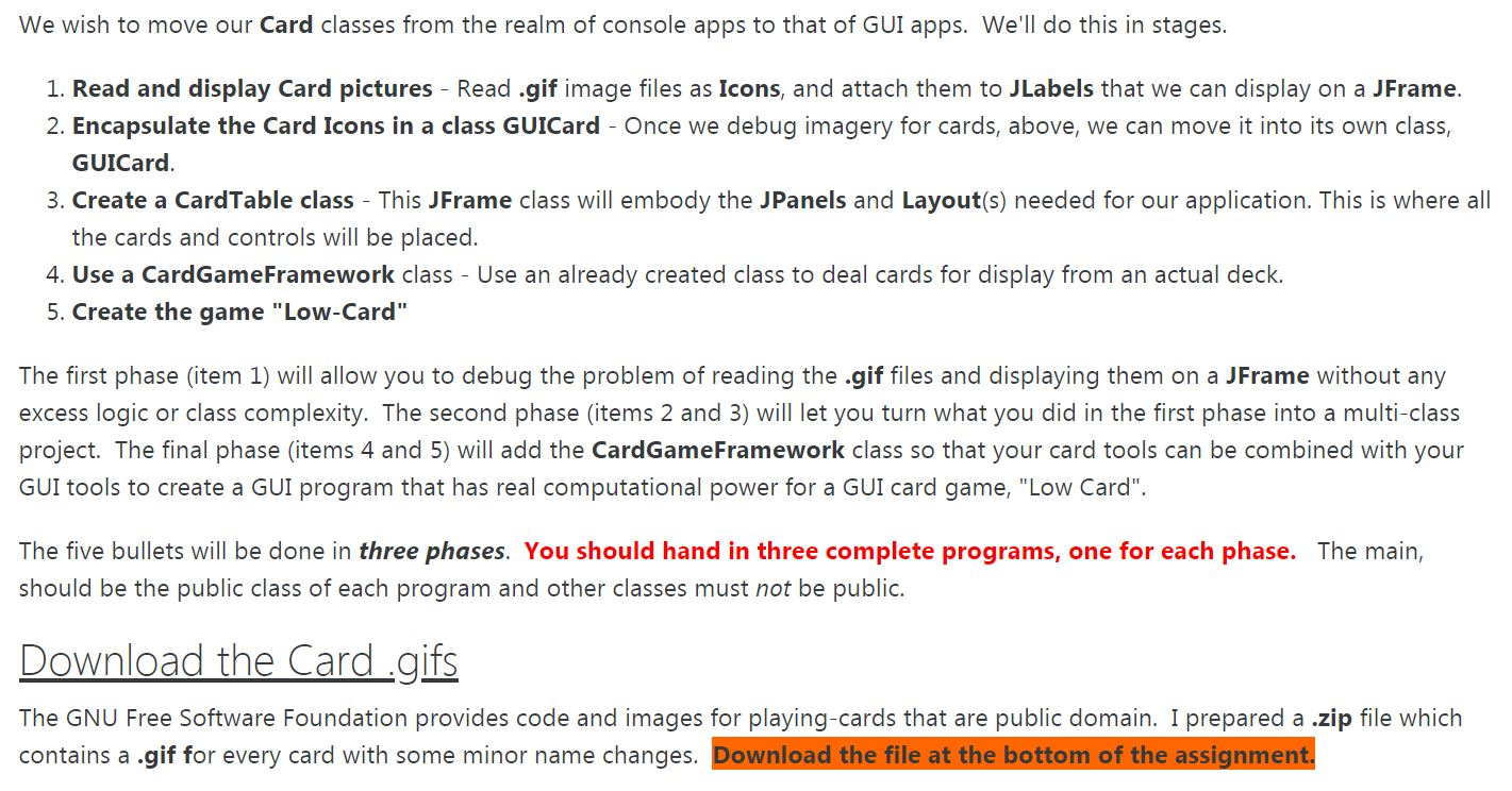 Solved We wish to move our Card classes from the realm of | Chegg.com