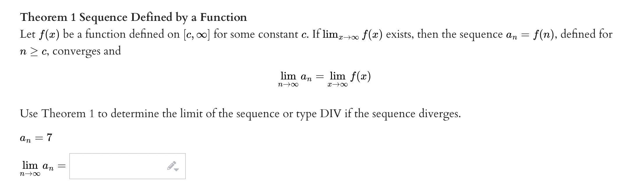 Solved Find the limit of the sequence {an} = { { vin :}. | Chegg.com