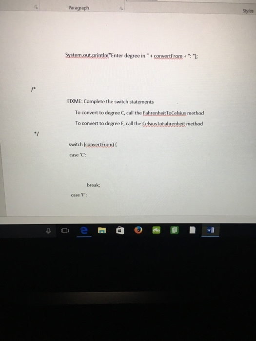 Solved Modify the program and create two methods to convert | Chegg.com