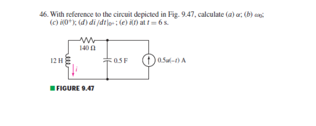 Solved 46. With reference to the circuit depicted in Fig. | Chegg.com