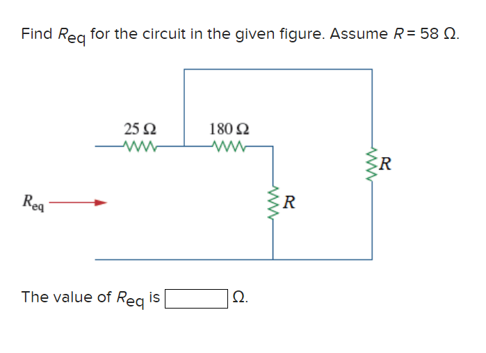 Solved Find Req ﻿for the circuit in the given figure. | Chegg.com