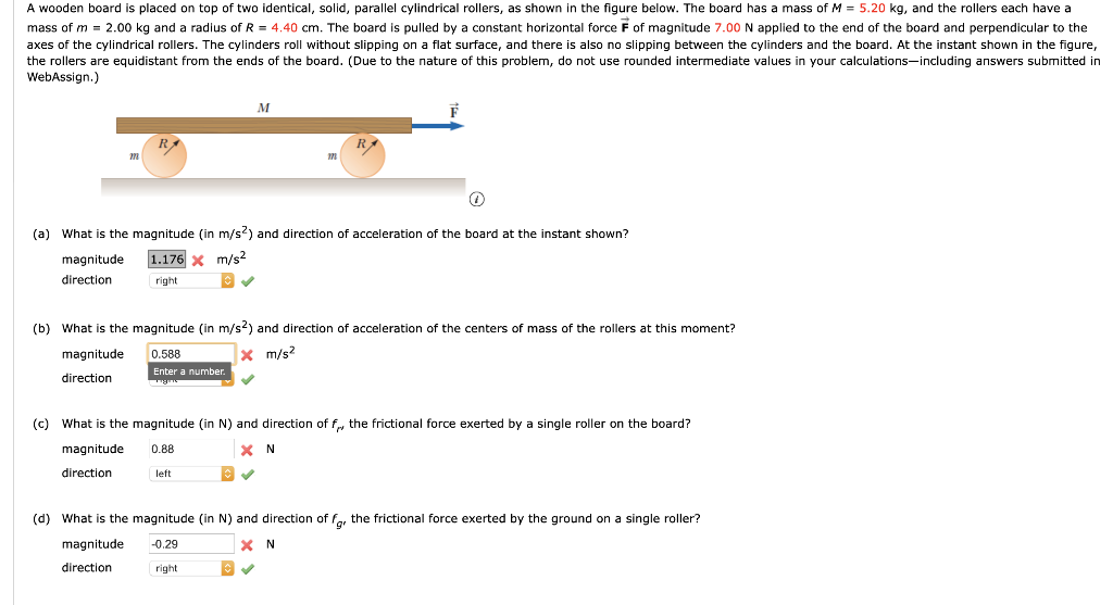 Solved A wooden board is placed on top of two identical, | Chegg.com