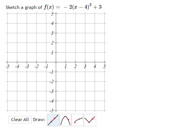 Solved f(x)=−2(x−4)2+3f(x)=−2∣x+2∣+1The graph above is a | Chegg.com
