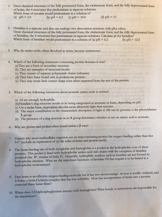 Solved Draw chemical structures of the fully protonated | Chegg.com