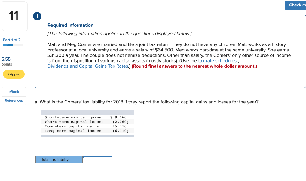 Solved Check m Required informatio [The following | Chegg.com
