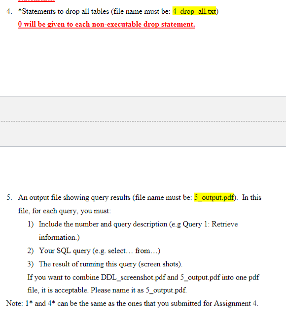 Solved Using SQL, create tables according to the given | Chegg.com
