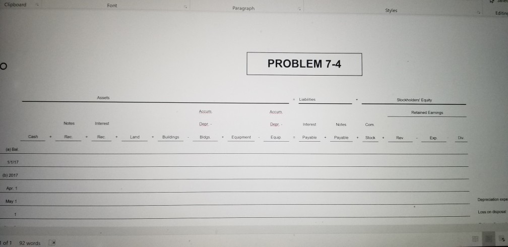 Solved problem E-12. USE table below to show work. Should | Chegg.com