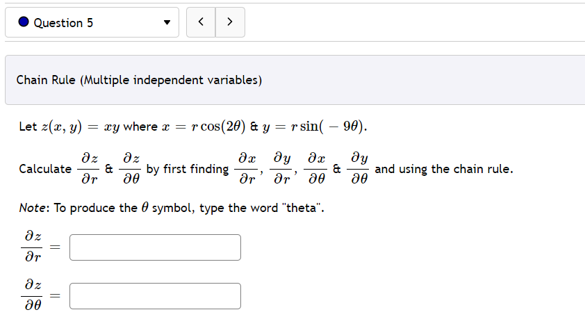 Solved Chain Rule (Multiple independent variables) Let | Chegg.com