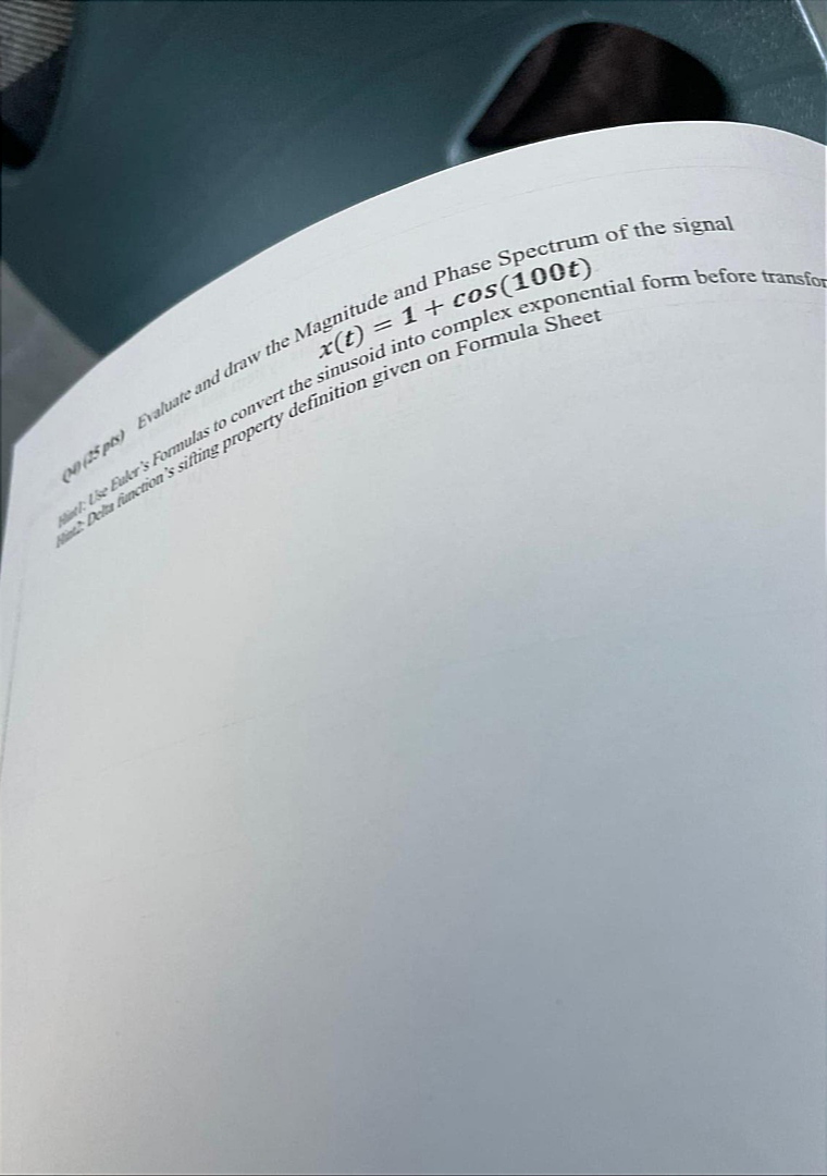 Solved Signals and systems | Chegg.com