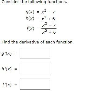 Solved Consider the following functions. | Chegg.com