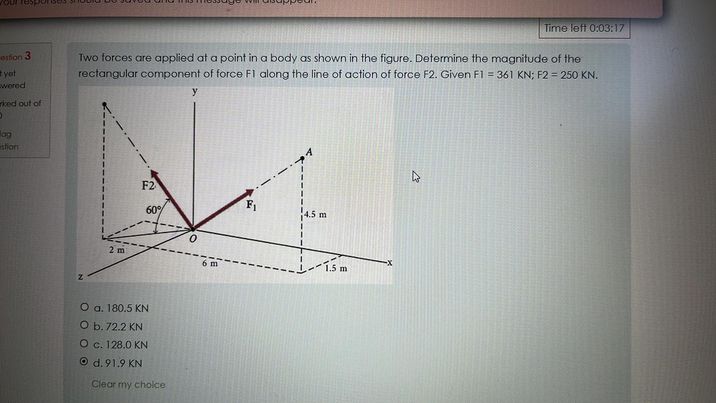 Two forces are applied at a point in a body as shown | Chegg.com
