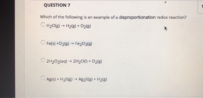 Solved Question 7 Which Of The Following Is An Example Of A