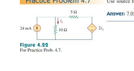 Solved Answer: 7.0 Figure 4.22 For Practice Prob. 4.7. | Chegg.com