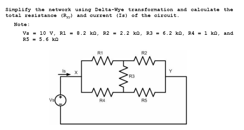 Solved Simplify the network using Delta-Wye transformation | Chegg.com
