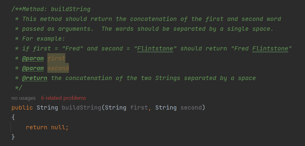 Solved /**Method: repeatString * returns the str repeated | Chegg.com