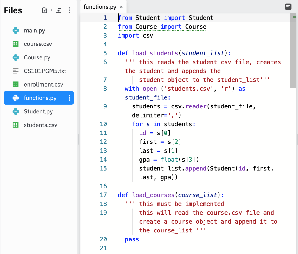 Student & Class Roster NOTE: This is an adaptation of | Chegg.com