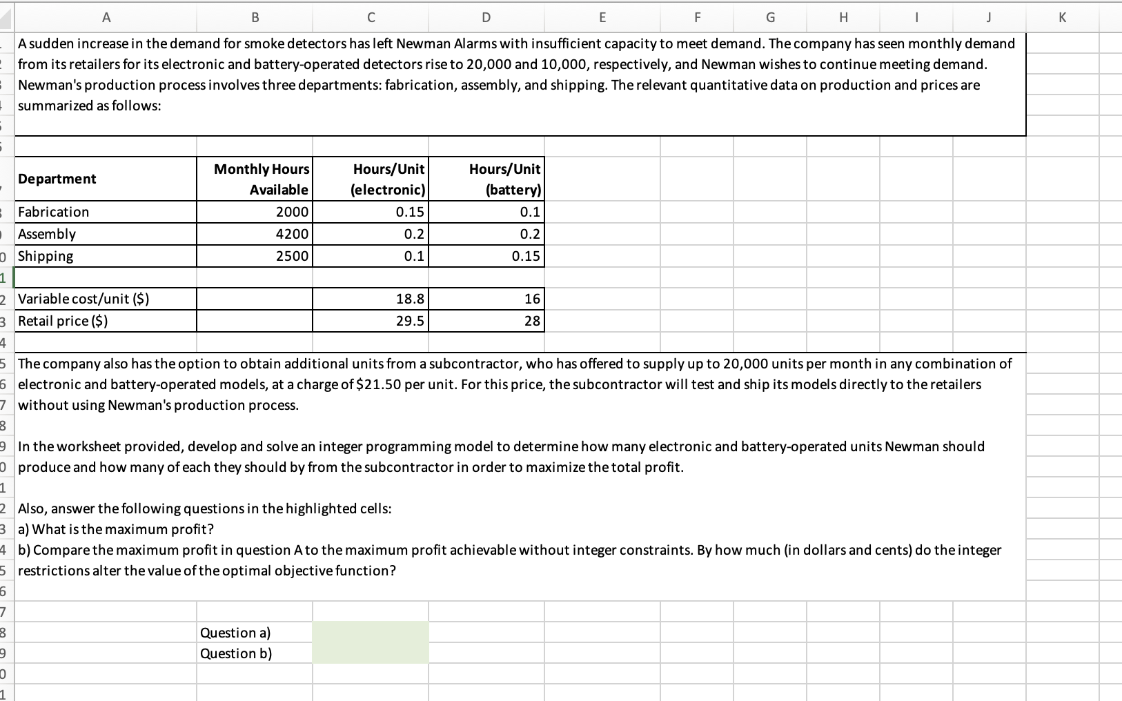 Solved A sudden increase in the demand for smoke detectors | Chegg.com