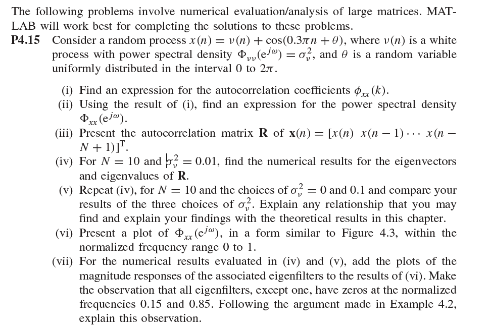 Solved The following problems involve numerical | Chegg.com