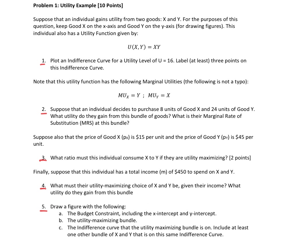 Solved Suppose that an individual gains utility from two | Chegg.com