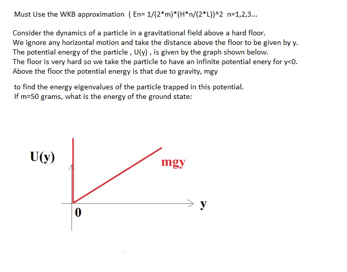 Solved Must Use the WKB approximation (En= | Chegg.com