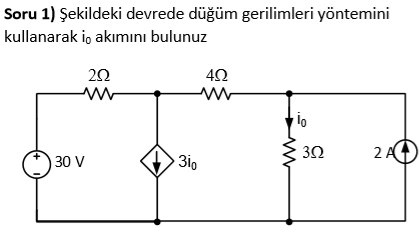 Solved Find the current i0 by using the node voltages method | Chegg.com