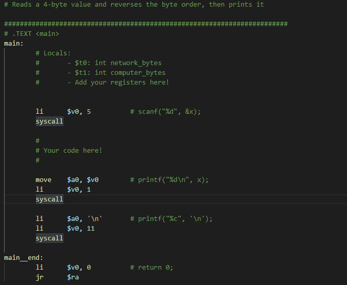 Solved n the files for this lab, you have been given | Chegg.com