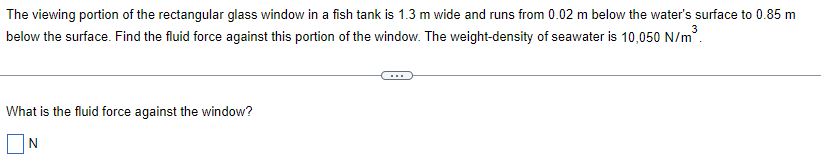 Solved The viewing portion of the rectangular glass window | Chegg.com