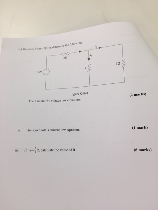 Solved (b) Referring to Figure Q1(b), determine 4Ω Ir 20 62 | Chegg.com