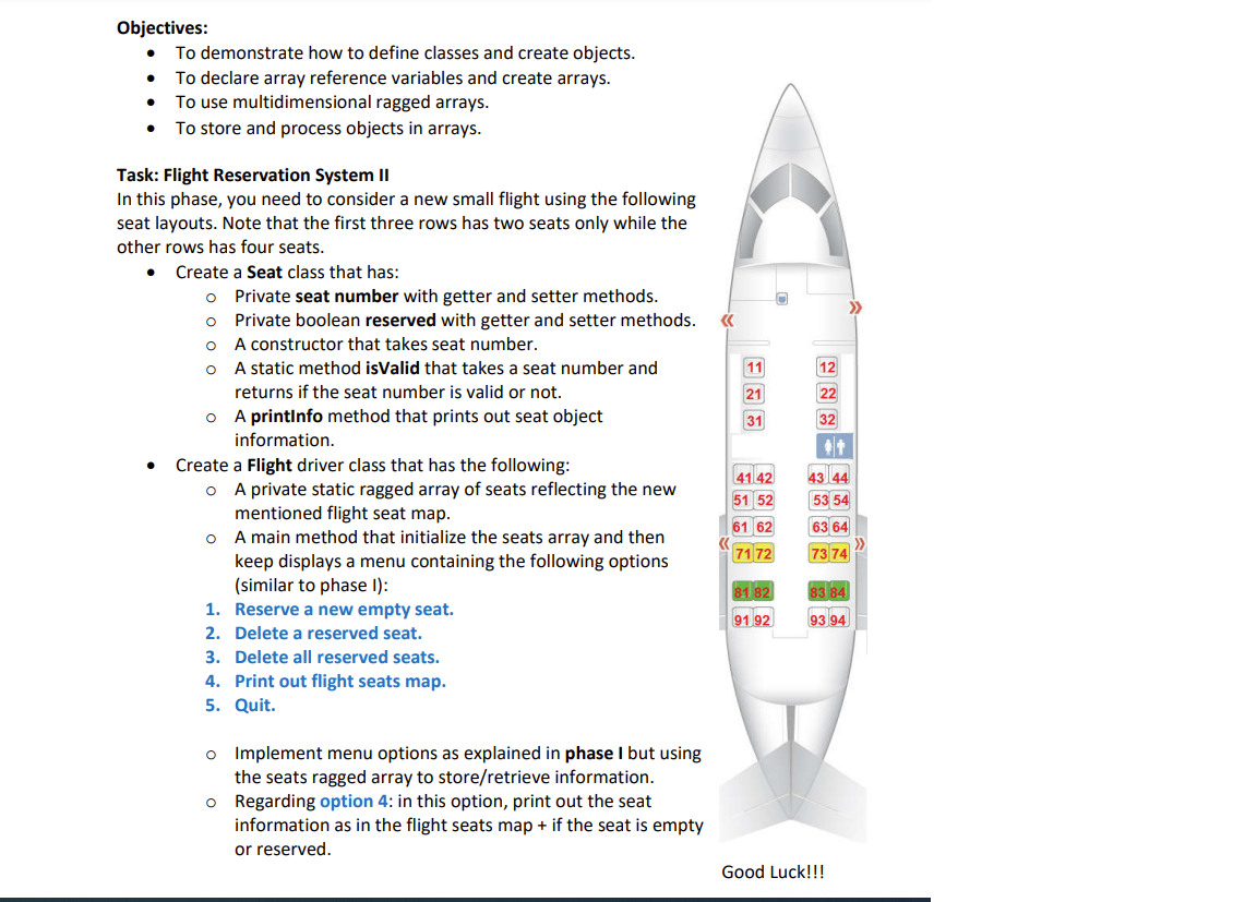 Solved Objectives: To demonstrate how to define classes and | Chegg.com