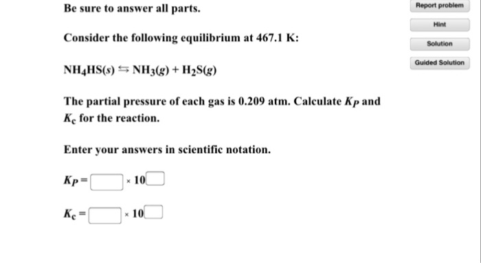 Solved Be sure to answer all parts. Report problem Hint | Chegg.com