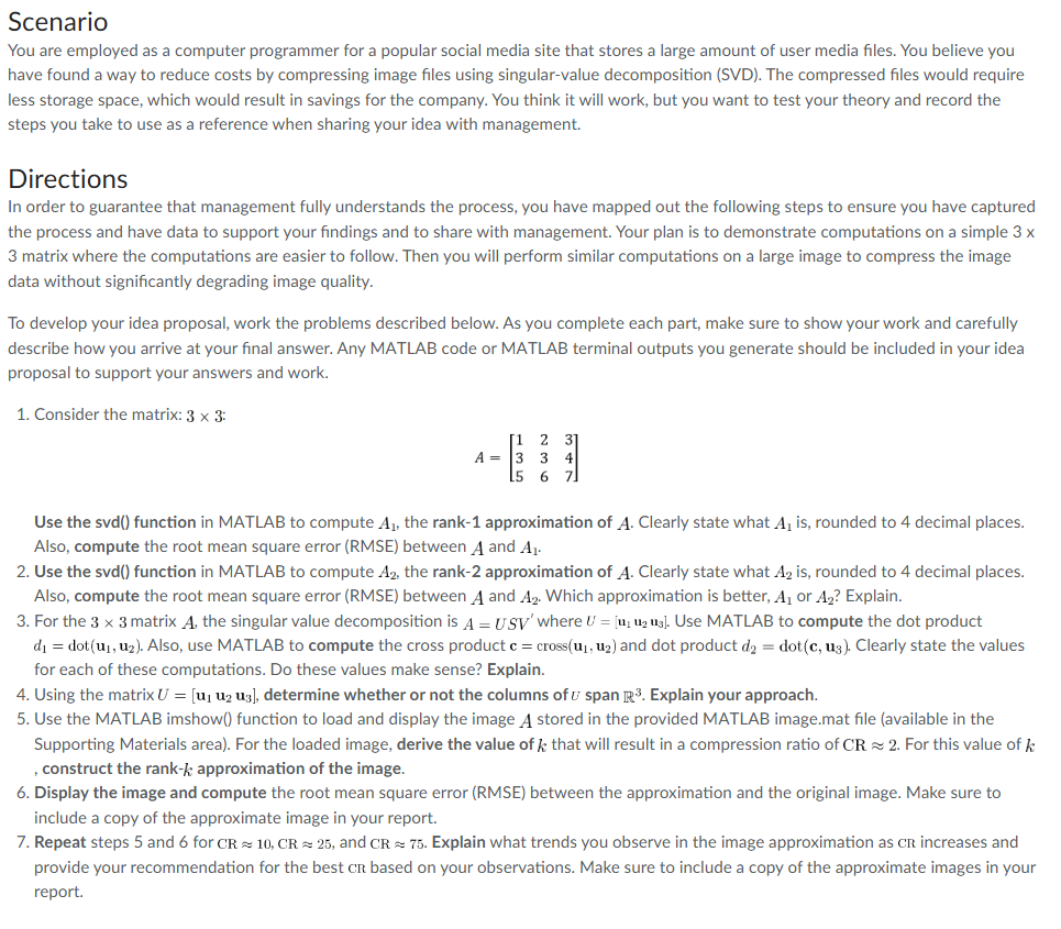 Solved ScenarioYou are employed as ﻿a computer programmer | Chegg.com