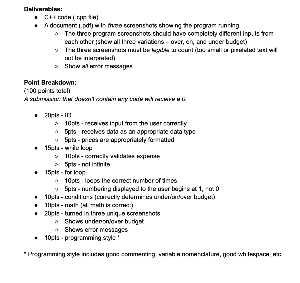 Solved Objectives: - Practice getting input from the user - | Chegg.com