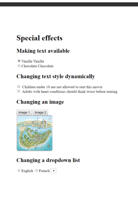 Solved Part 2 You will be implementing the page shown below. | Chegg.com