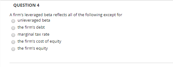 Difference Between Levered And Unlevered Beta Levered Vs