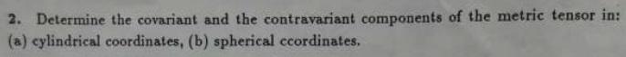 2 Determine The Covariant And The Contravariant