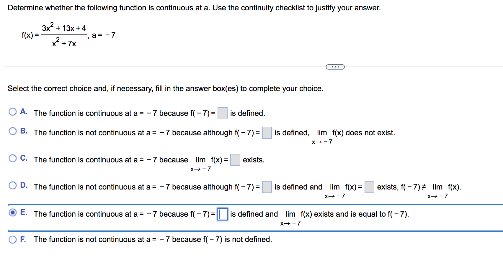 Solved Determine whether the following function is | Chegg.com