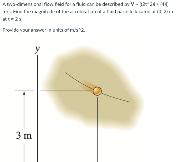 Solved A two-dimensional flow field for a fluid can be | Chegg.com