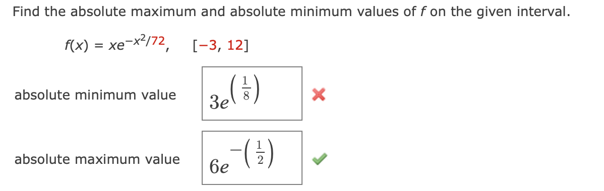 Solved Find the absolute maximum and absolute minimum values | Chegg.com