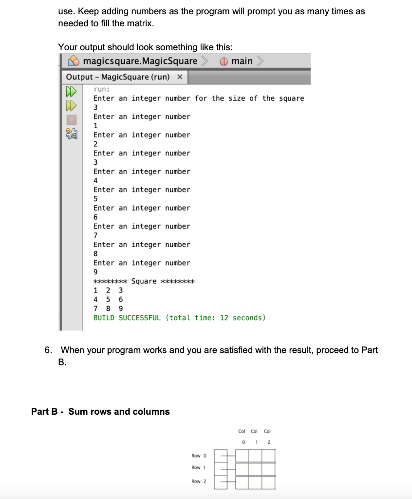 Solved ITSC 1213 - Magic Square Introduction One interesting | Chegg.com