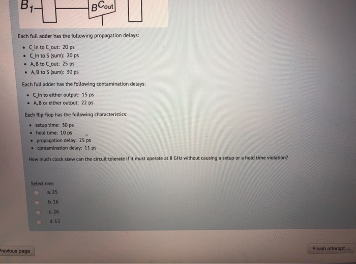 Solved You are designing a 2-bit adder from two full adders. | Chegg.com