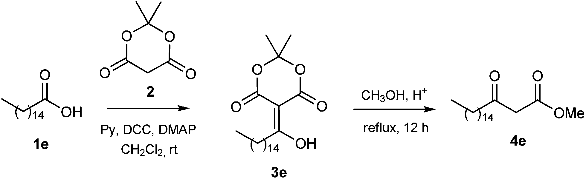 Solved о 2 CH3OH, H+ ОН OMe reflux, 12 h 1e Py, DCC, DMAP | Chegg.com