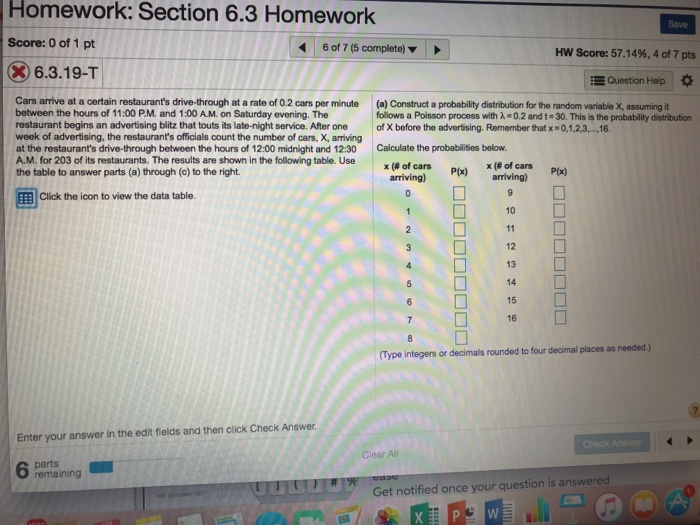 Solved Homework Section 6 3 Homework Save Score 0 Of 1 Pt