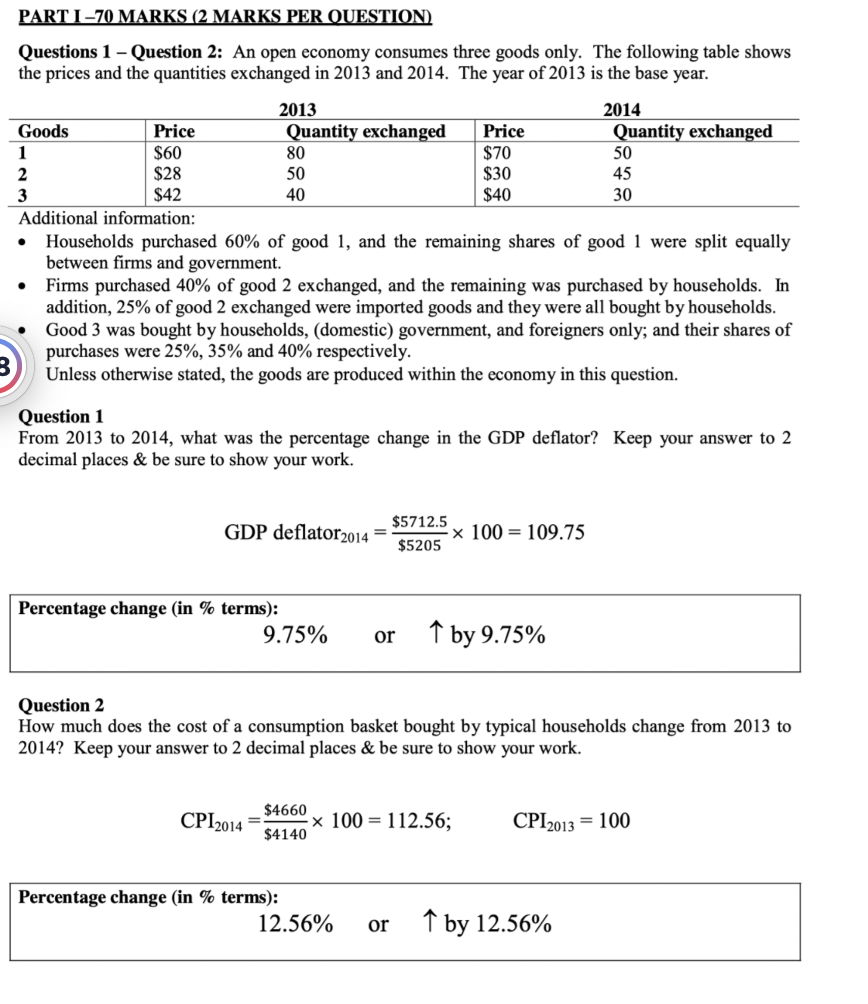 PART I -70 MARKS (2 MARKS PER QUESTION) . Questions 1 | Chegg.com