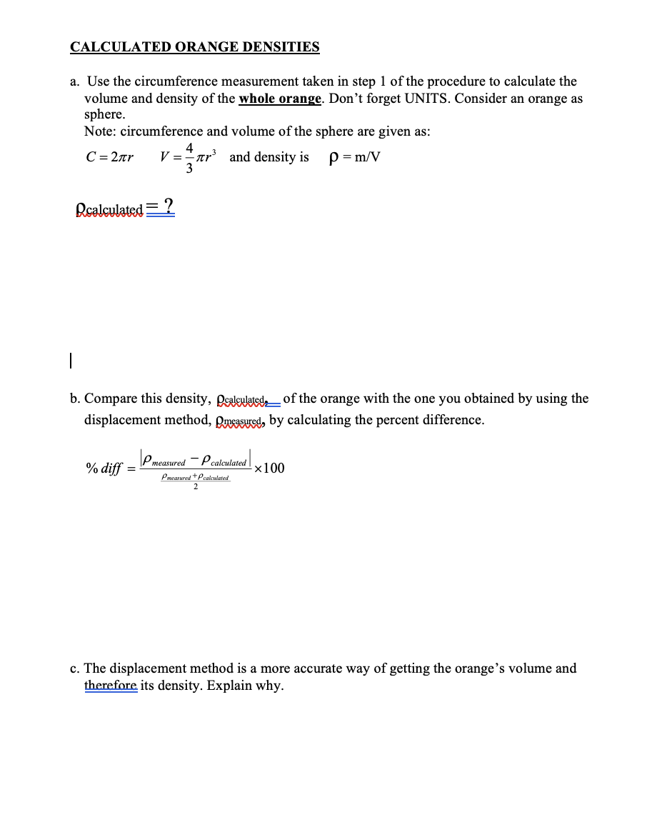 Solved EXPERIMENTAL DATA TABLE Use these tables to record | Chegg.com