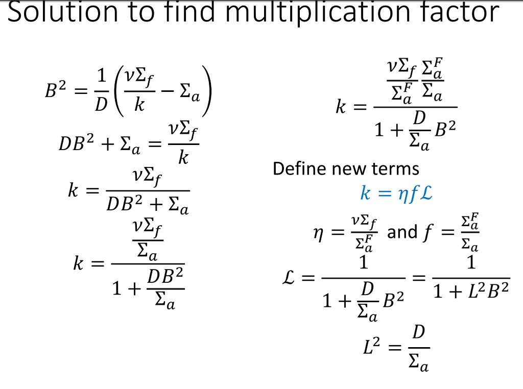 Problem 2. Evaluate infinite neutron multiplication | Chegg.com