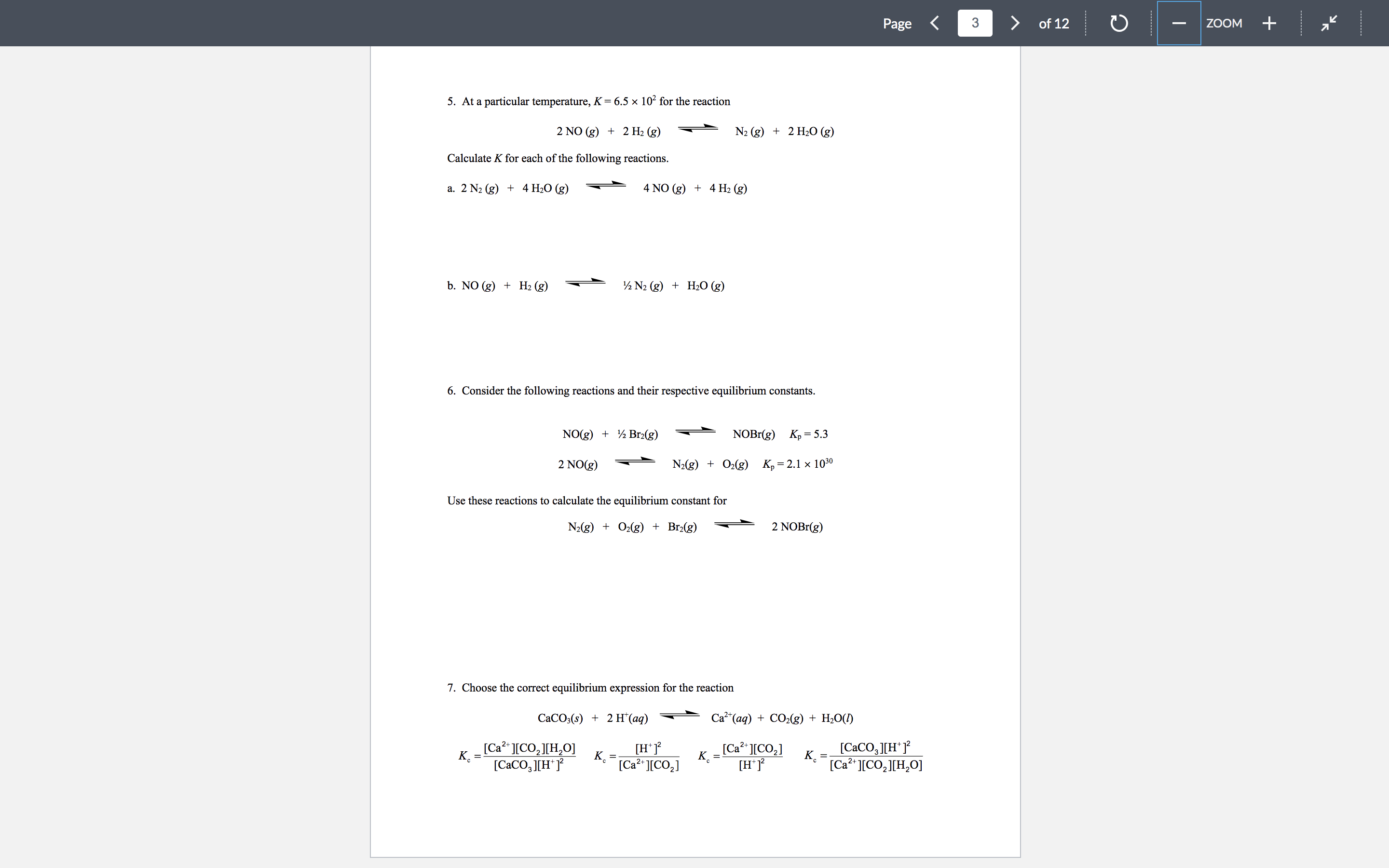 Solved 3. A solution contains 3.75 g of a nonvolatile pure | Chegg.com