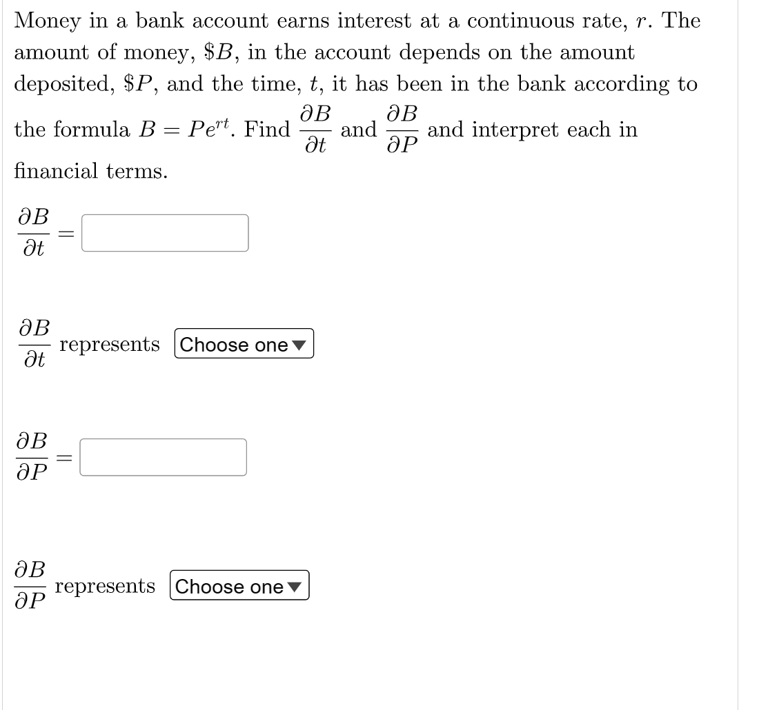 Solved Money in a bank account earns interest at a | Chegg.com