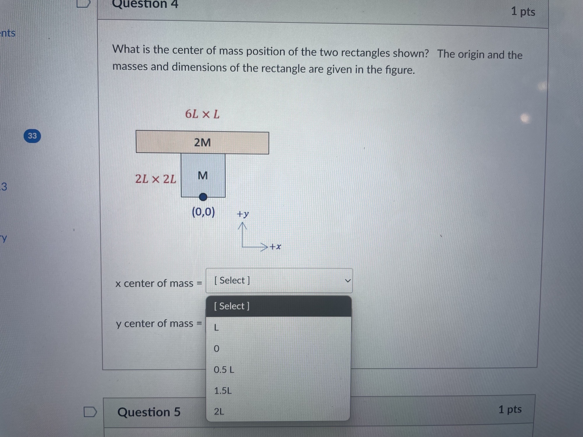 Solved What is the center of mass position of the two | Chegg.com