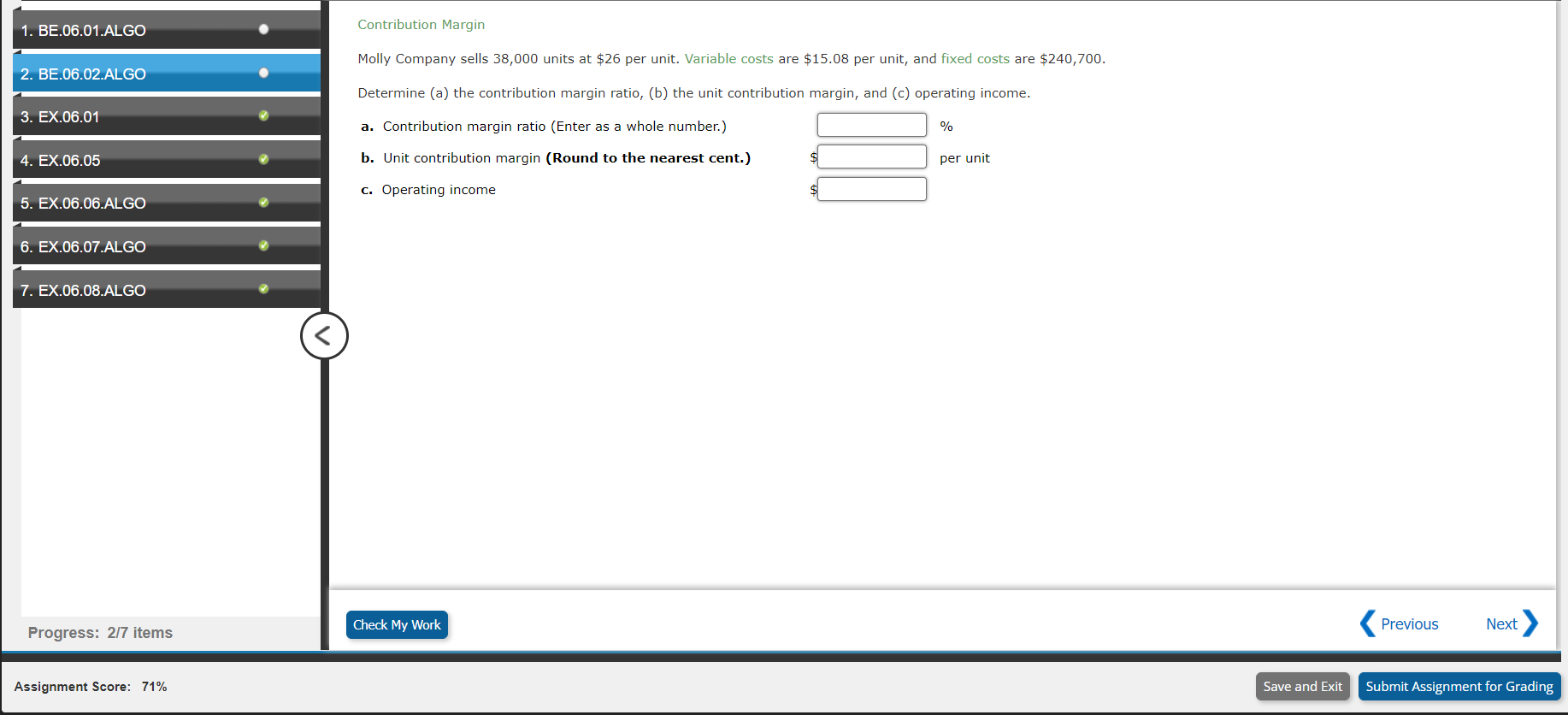 Solved 1. BE.06.01.ALGO High-Low Method The manufacturing | Chegg.com
